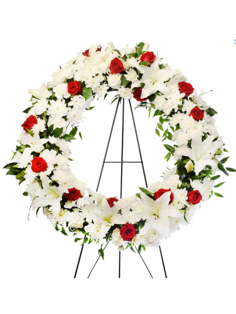 Treasured Memories Memorial Wreath – Flowers Station